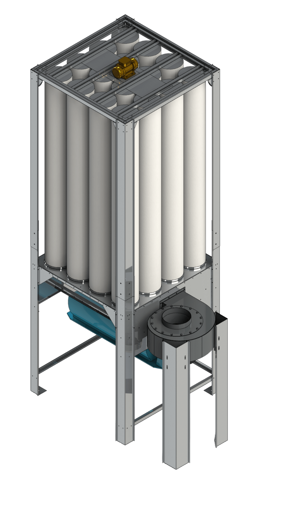 The MDF stationary dust collectors for indoors